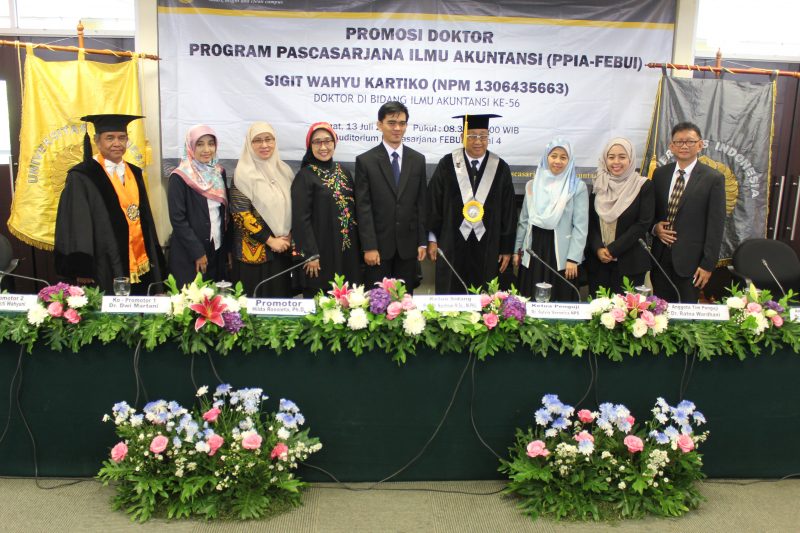 Promosi Doktor a.n. Sigit Wahyu Kartiko – Program Pascasarjana Ilmu Akuntansi Fakultas Ekonomi ...