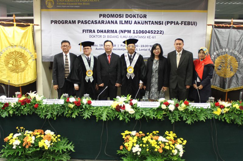 PROMOSI DOKTOR a.n. FITRA DHARMA – Program Pascasarjana Ilmu Akuntansi Fakultas Ekonomi dan ...